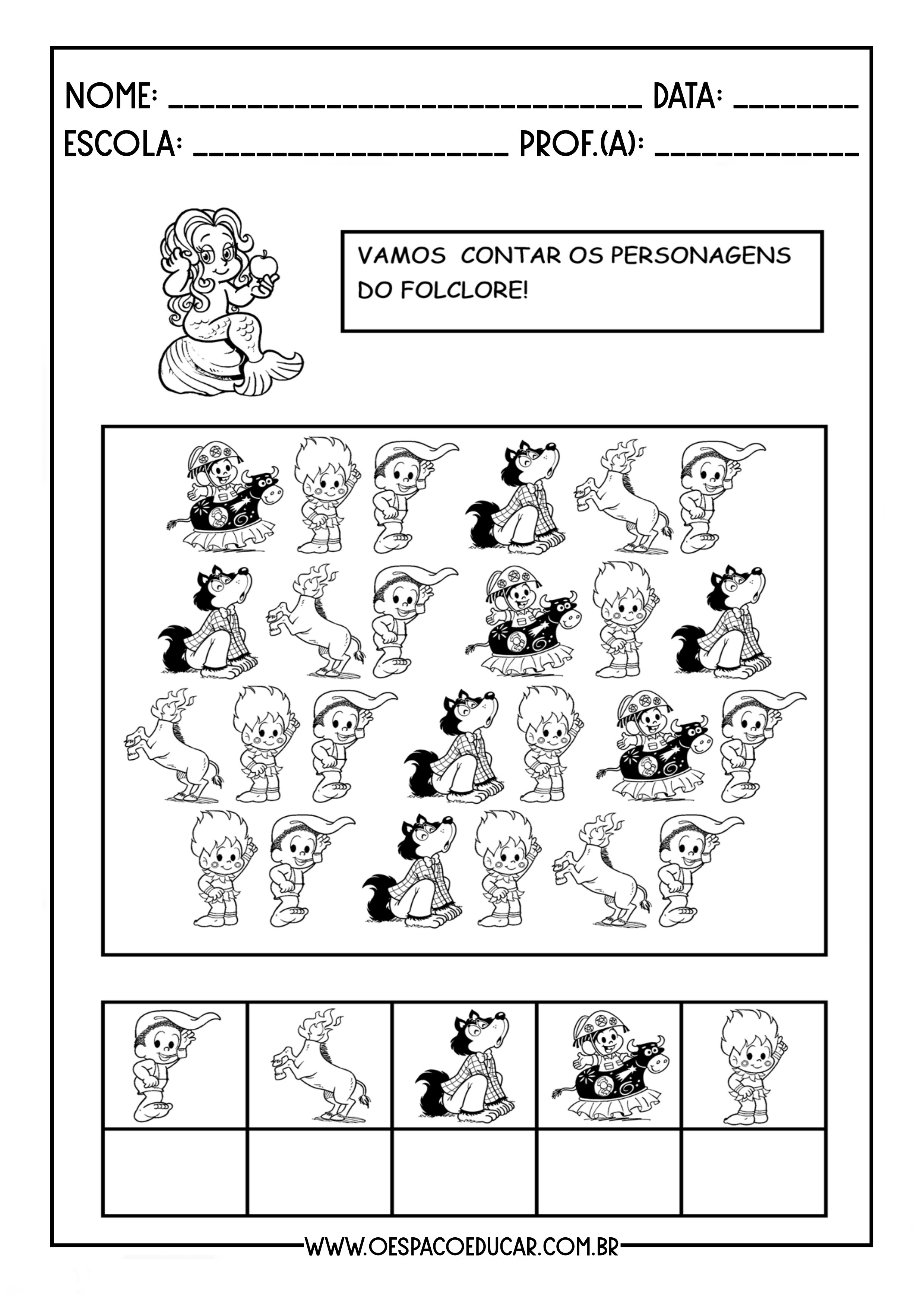 Folclore Atividades Para Imprimir - NAZAEDU