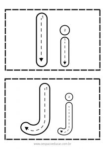 Cards traçados das letras! - Blog Espaço Educar